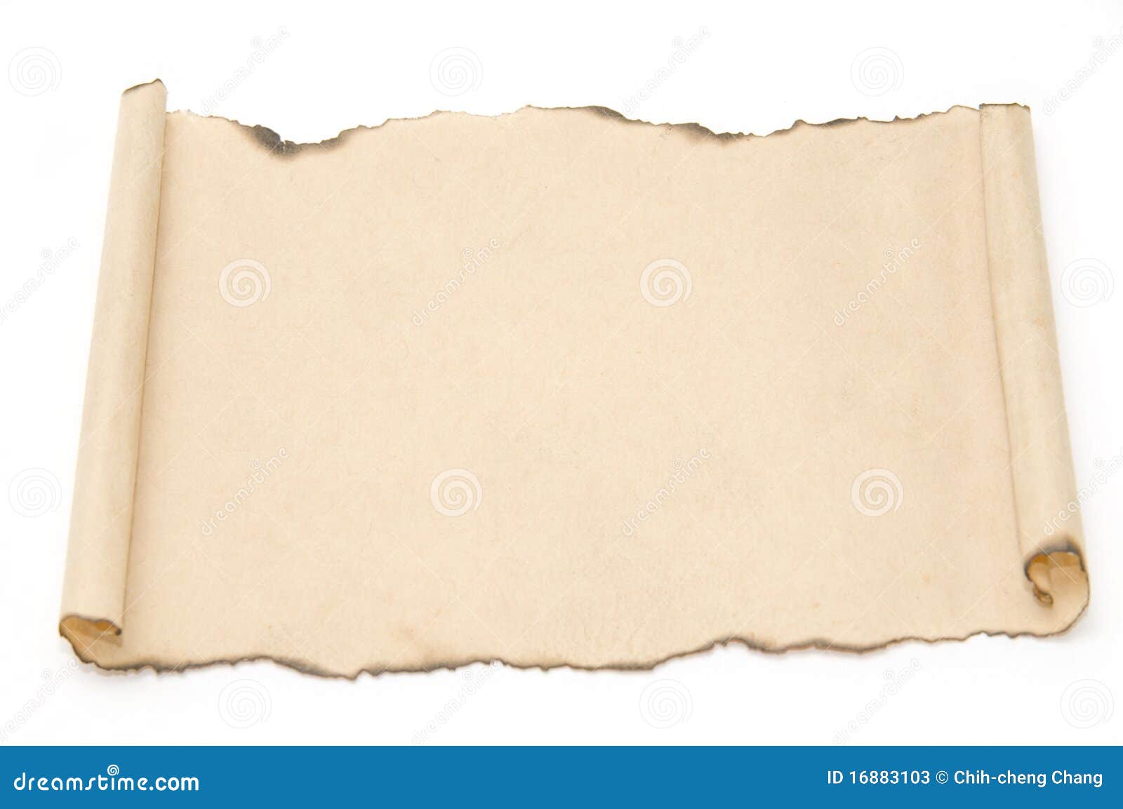 Parchment scroll stock image. Image of rough, scroll - 16883103