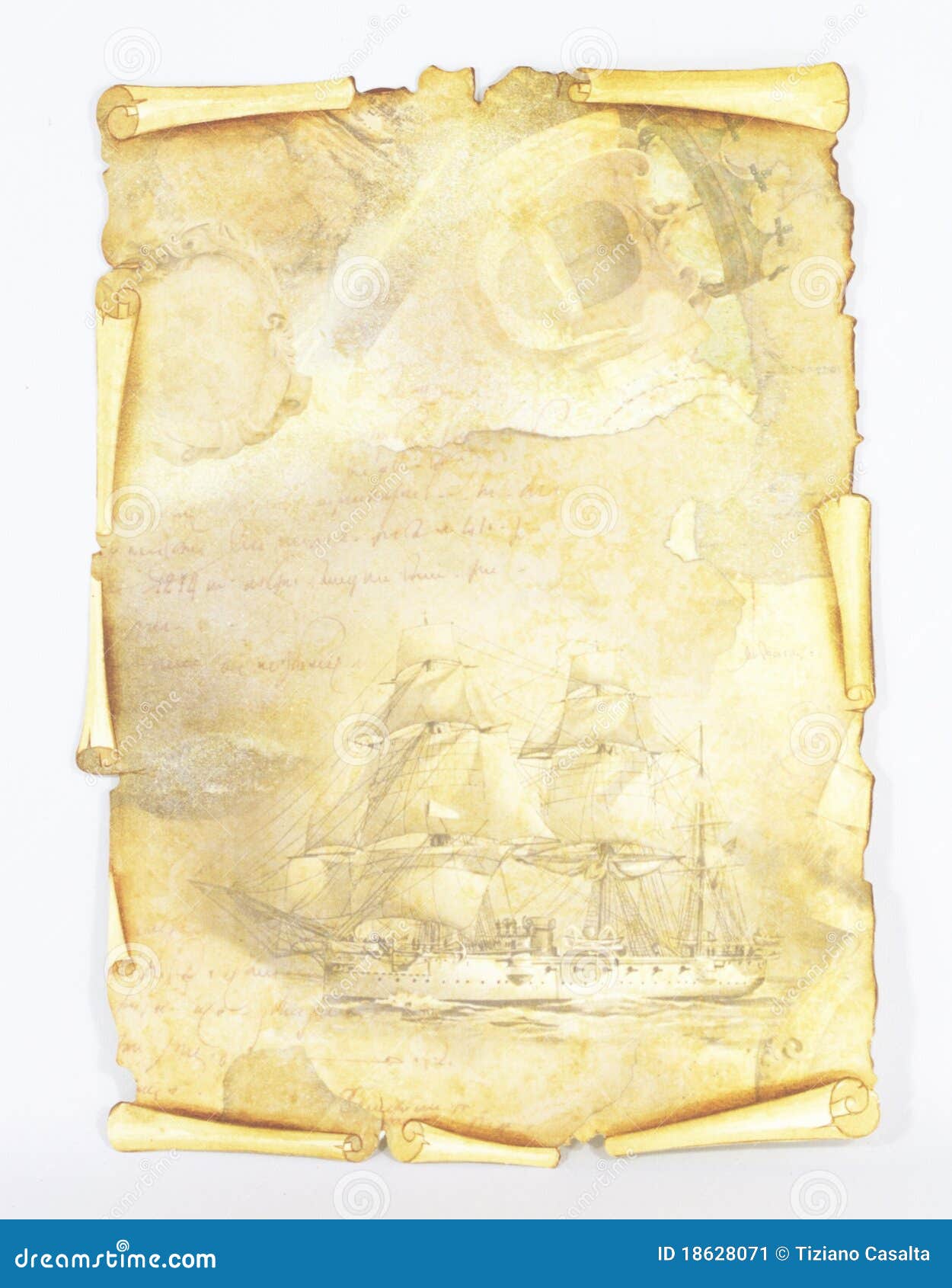 Parchment stock image. Image of story, parchment, sepia - 18628071
