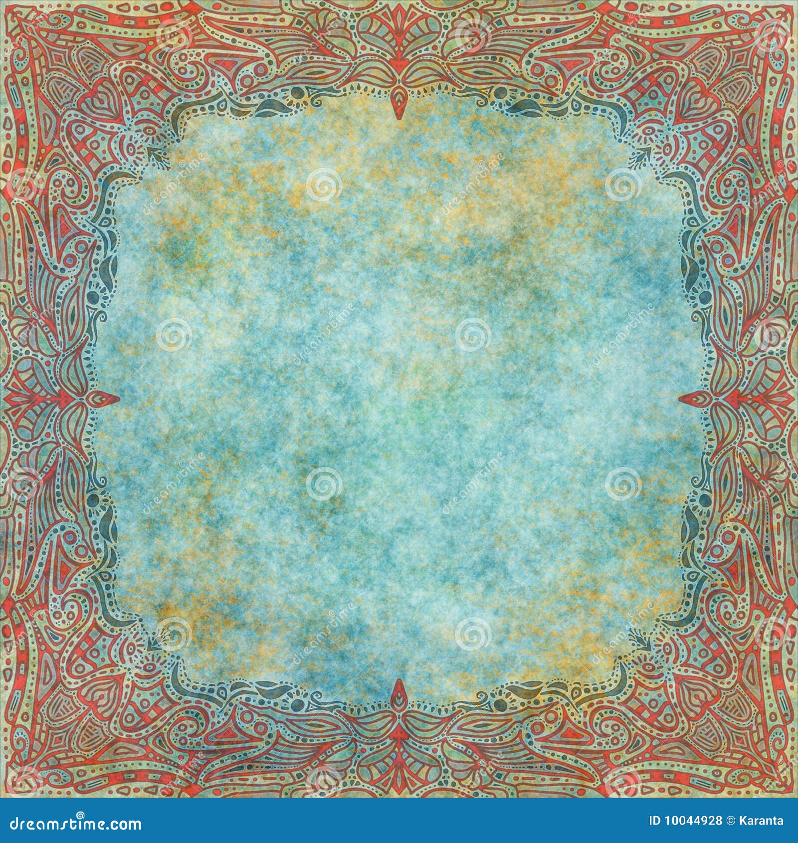 Parchment With Decorative Frame Royalty-Free Stock Image ...