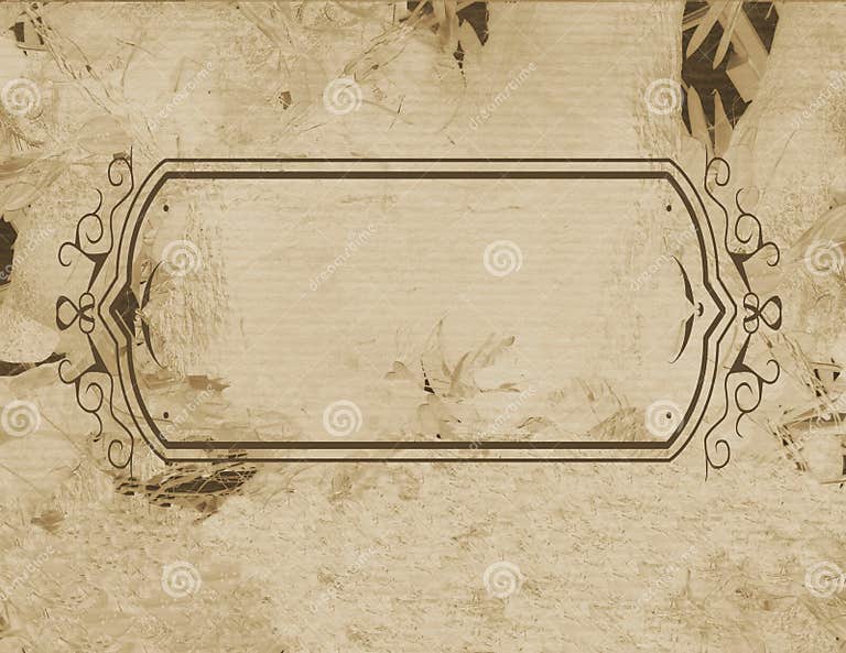 Parchment of frame stock illustration. Illustration of abstract - 7169407