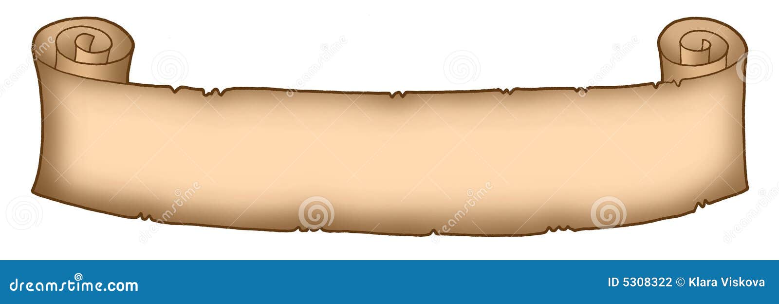 Parchment long 2 stock illustration. Illustration of drawing - 5308322