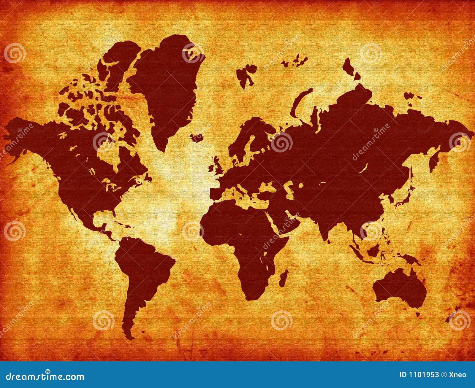 Parchment Map stock illustration. Illustration of discoloration - 1101953
