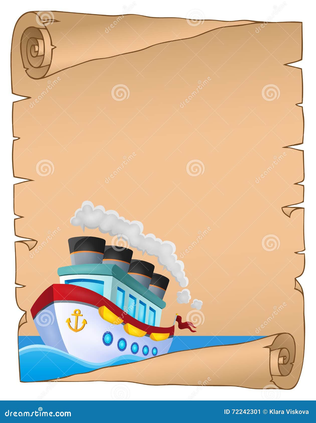 Nautical Ship Anchor And Vintage Aqualung Icons. Cartoon Vector ...