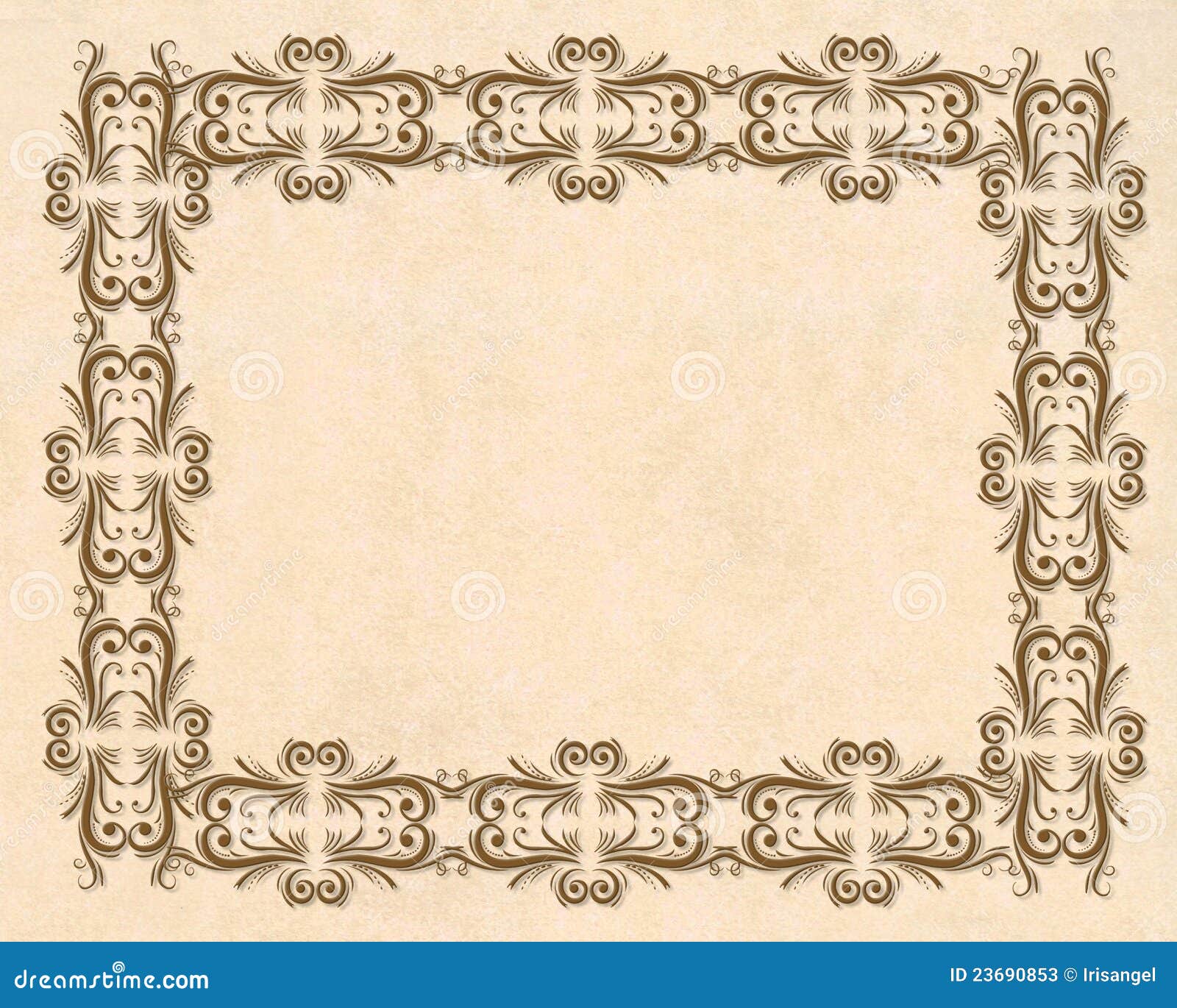 Ornamental border stock illustration. Illustration of invitation - 23690853