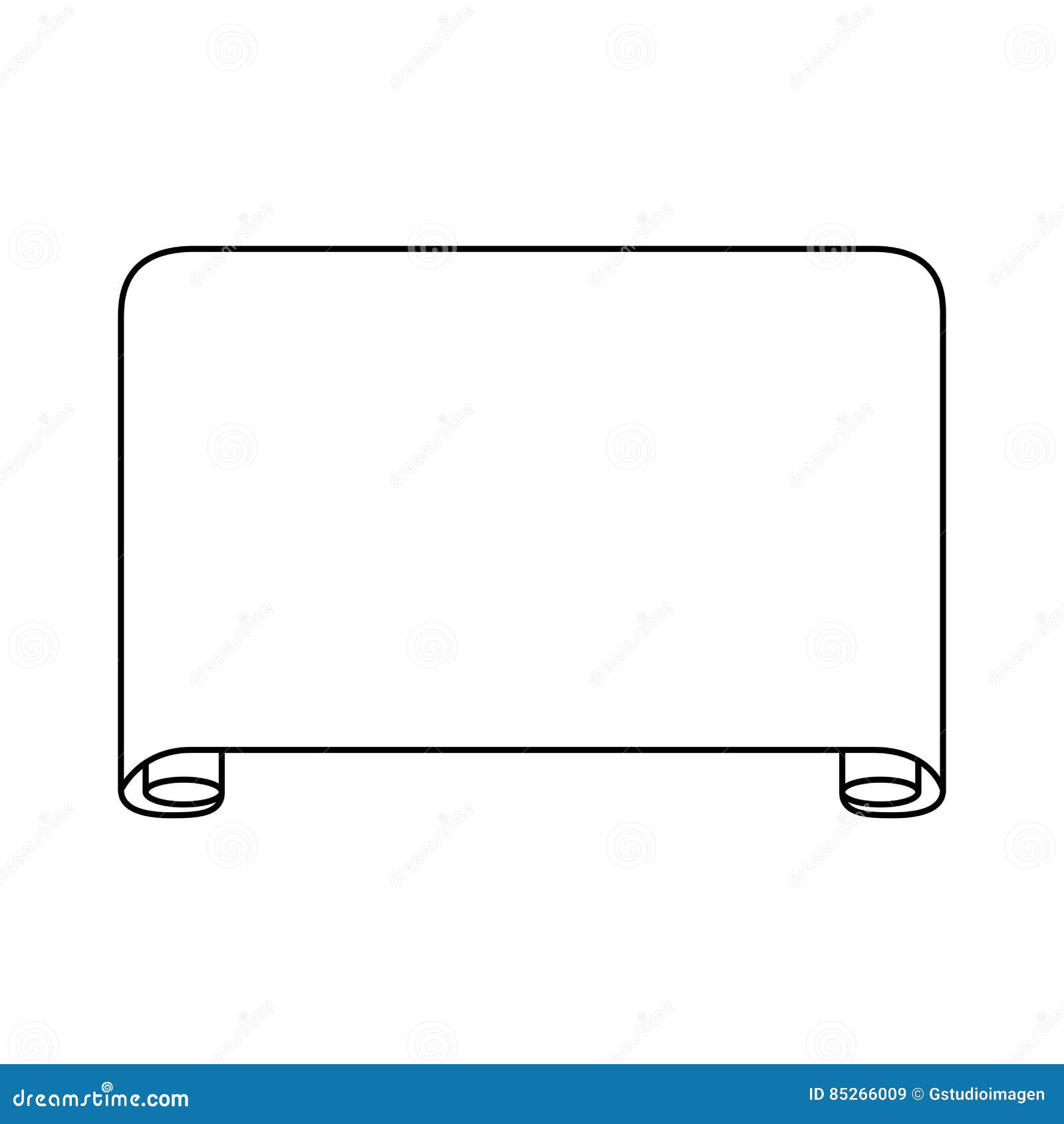 Parchment Paper Isolated Icon Stock Illustration - Illustration of ...