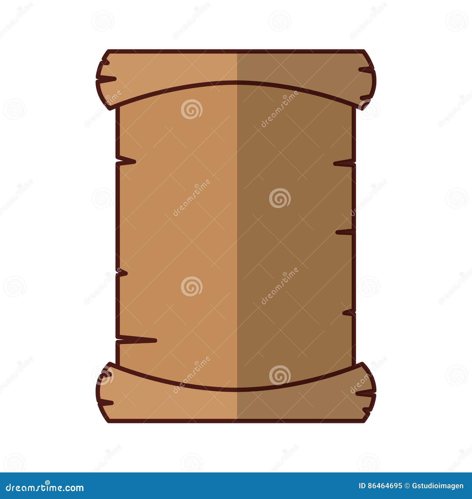 Parchment Paper Isolated Icon Stock Vector - Illustration of texture ...