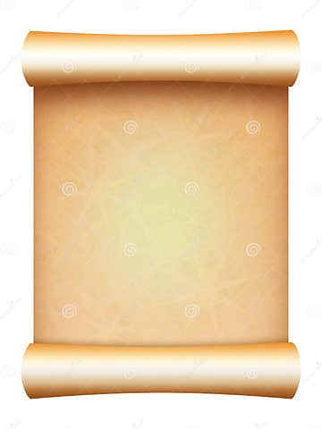 Parchment paper scroll stock illustration. Illustration of magic - 3377693