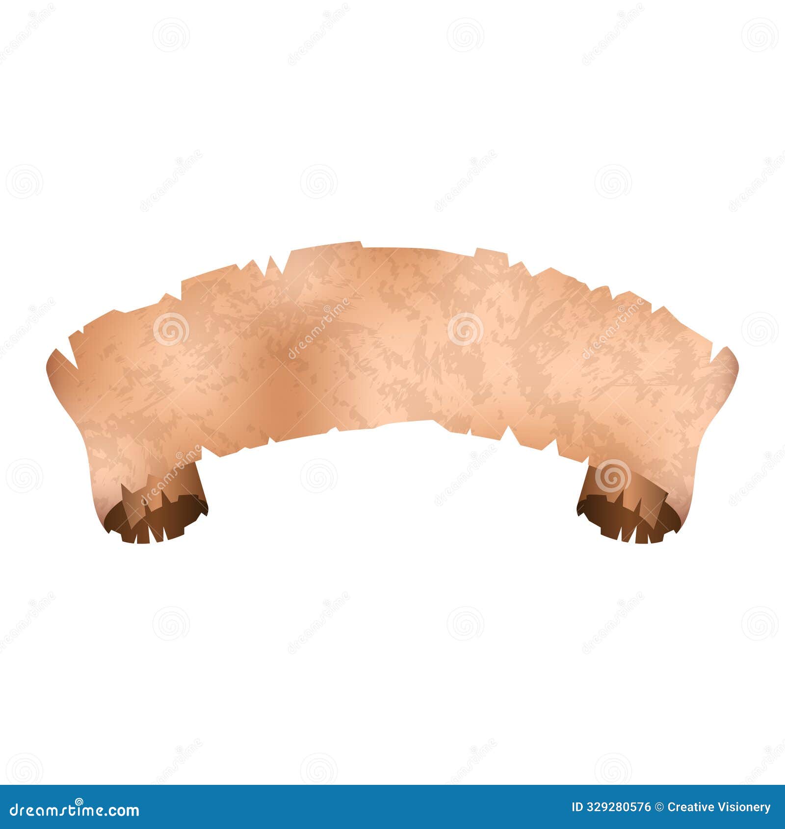 Parchment Paper Scroll Ribbon Stock Vector - Illustration of title ...