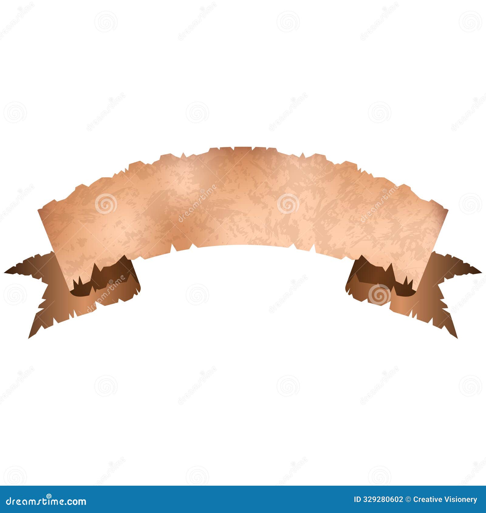 Parchment Paper Scroll Ribbon Stock Vector - Illustration of roll ...