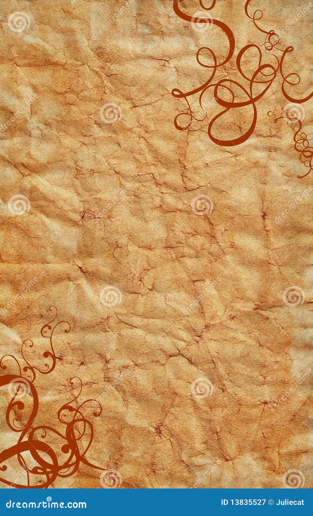 Parchment paper swirls stock illustration. Illustration of paper - 13835527