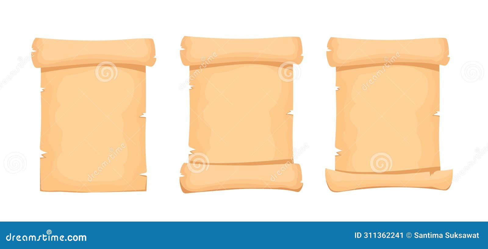 Parchment Paper Vintage Vector Illustration Stock Vector - Illustration ...