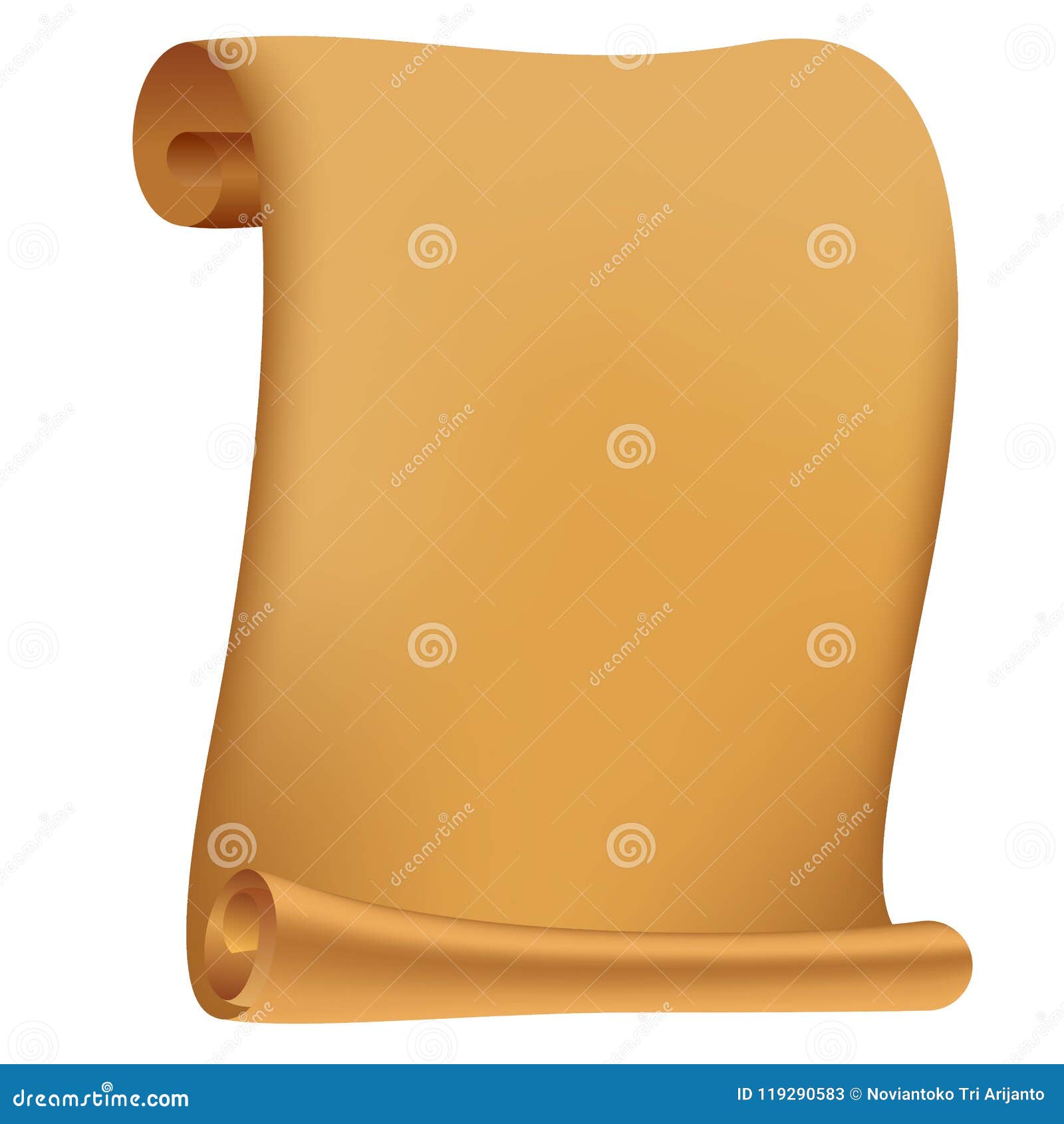 Parchment papers cartoon stock vector. Illustration of clipart - 119290583