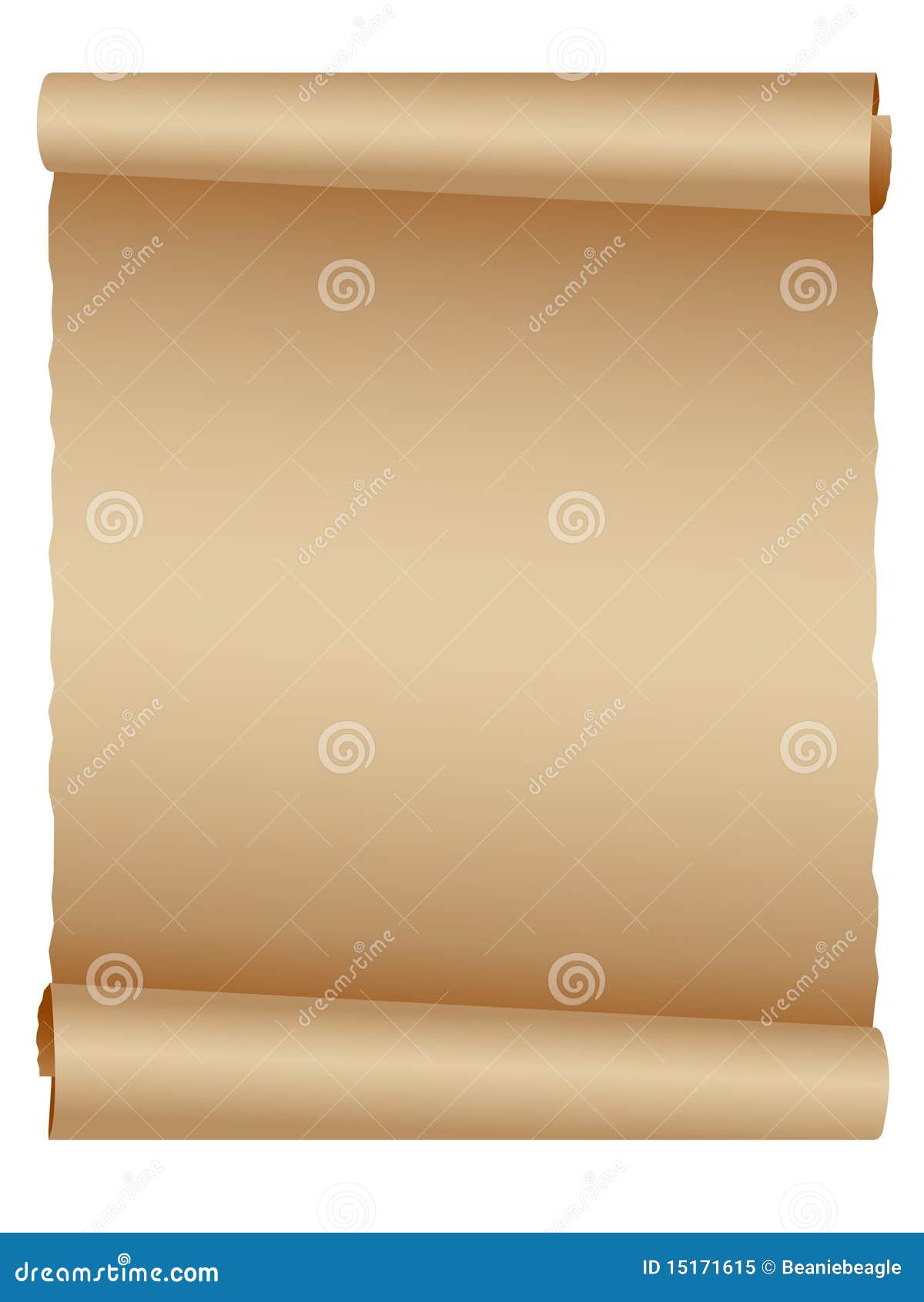 Parchment Scroll, Old Letter, Roll, Convoluted Antique Paper Manuscript ...