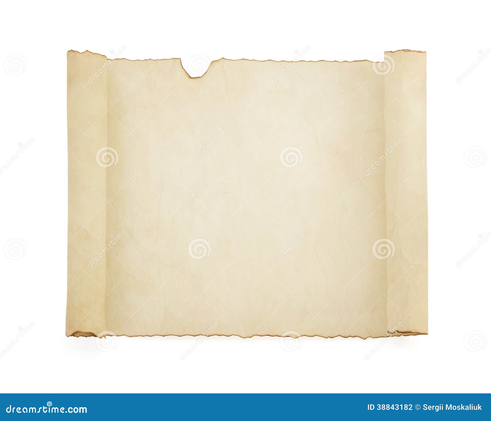 Parchment scroll on white stock photo. Image of post - 38843182