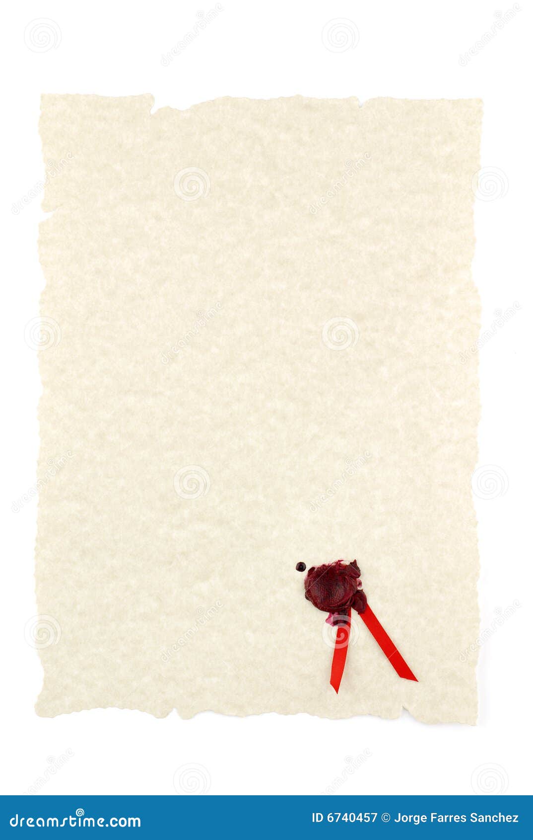Old Parchment With Red Wax Seal Royalty-Free Stock Photography ...