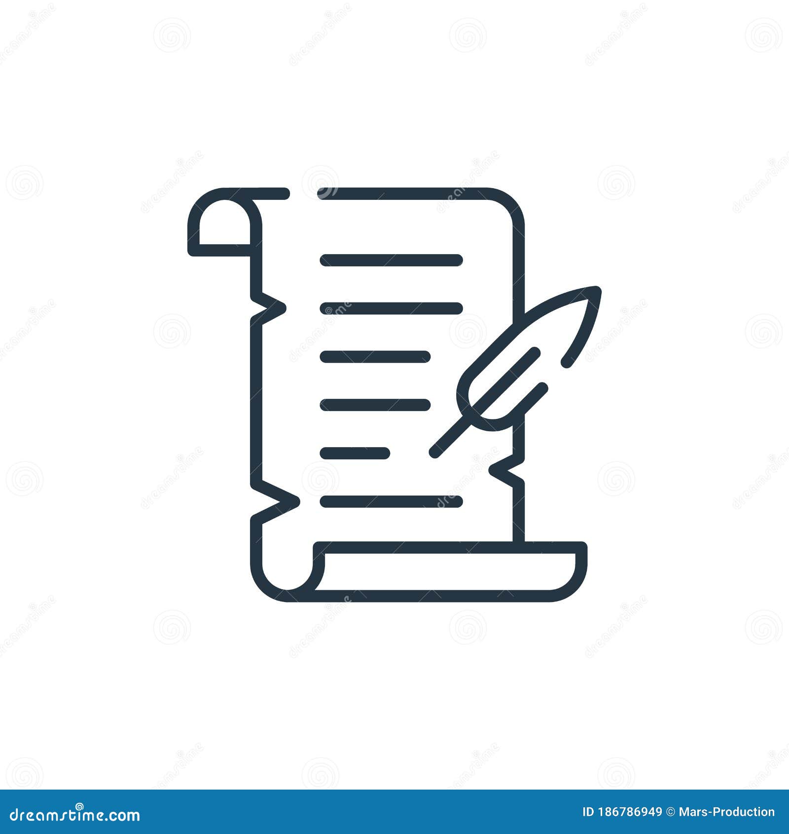 Parchment Vector Icon. Parchment Editable Stroke. Parchment Linear ...