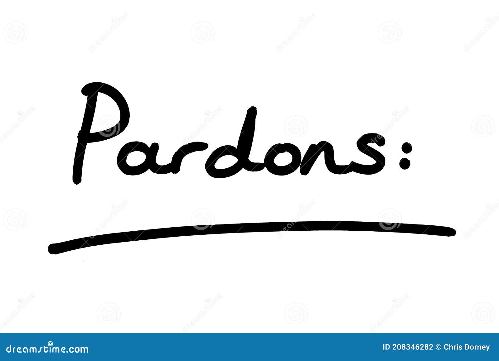 Pardons stock illustration. Illustration of header, freeing - 208346282