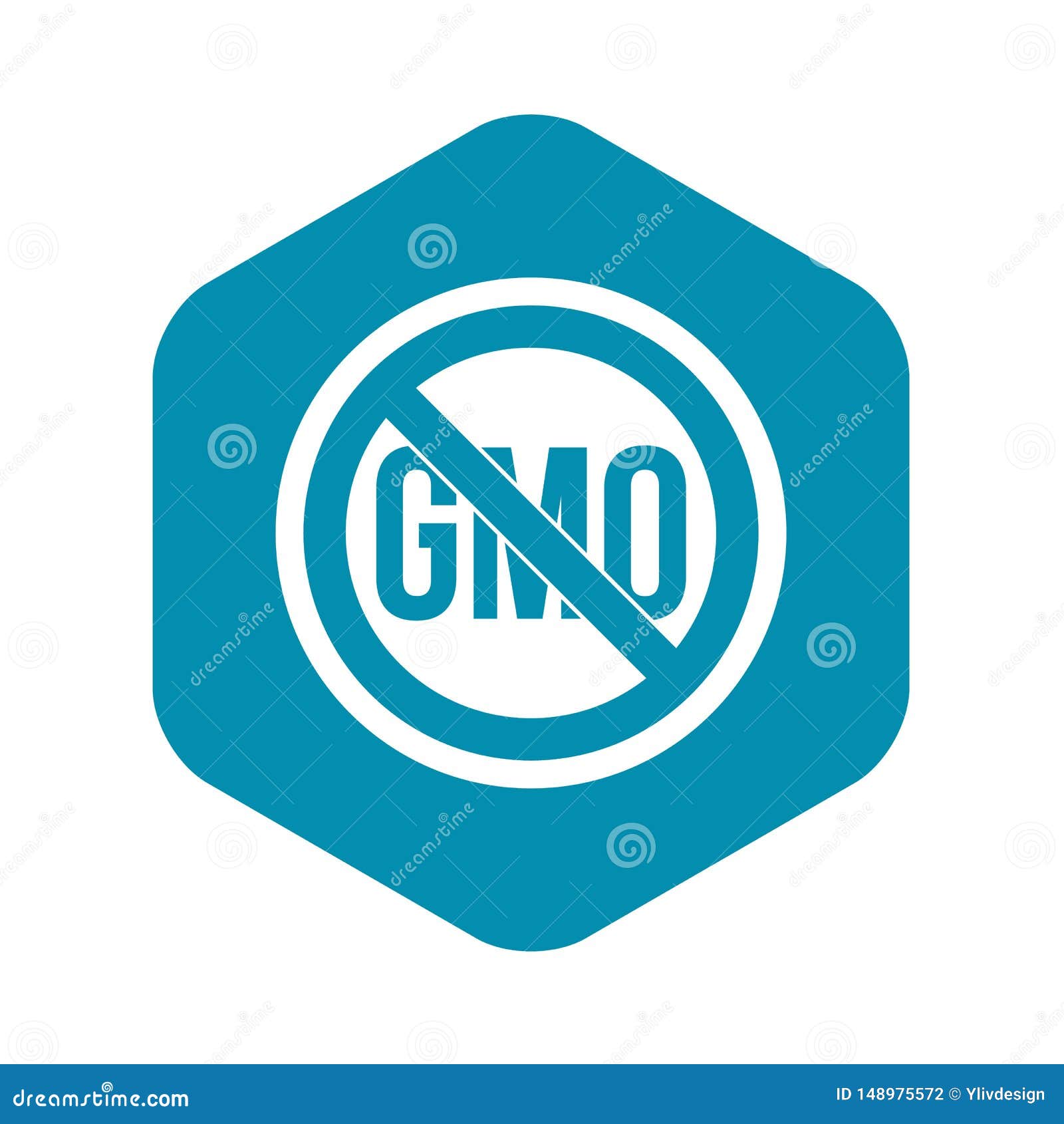 Pare El Icono De La OGM, Estilo Simple Ilustración del Vector ...