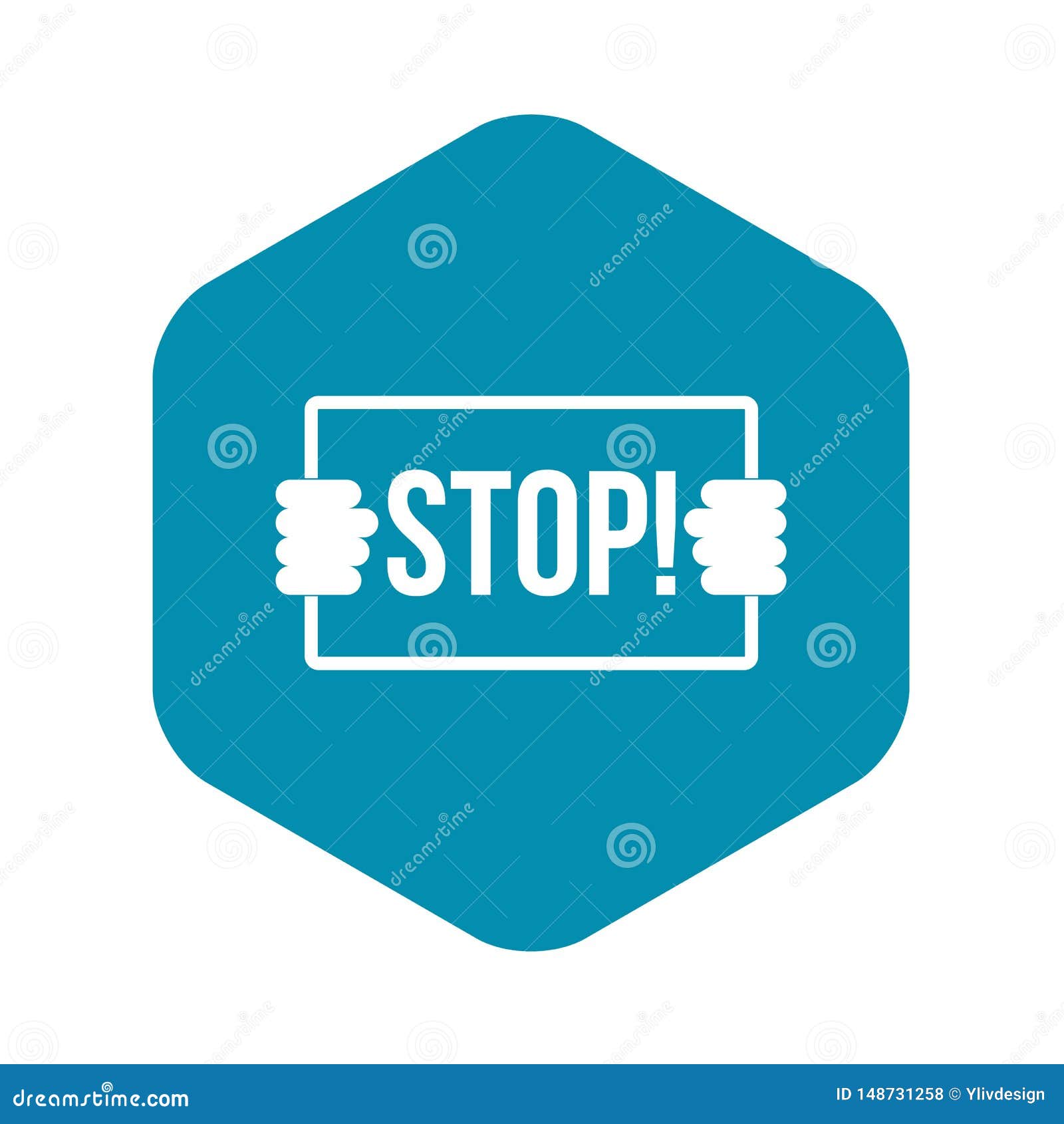 Pare El Icono, Estilo Simple Ilustración del Vector - Ilustración de ...