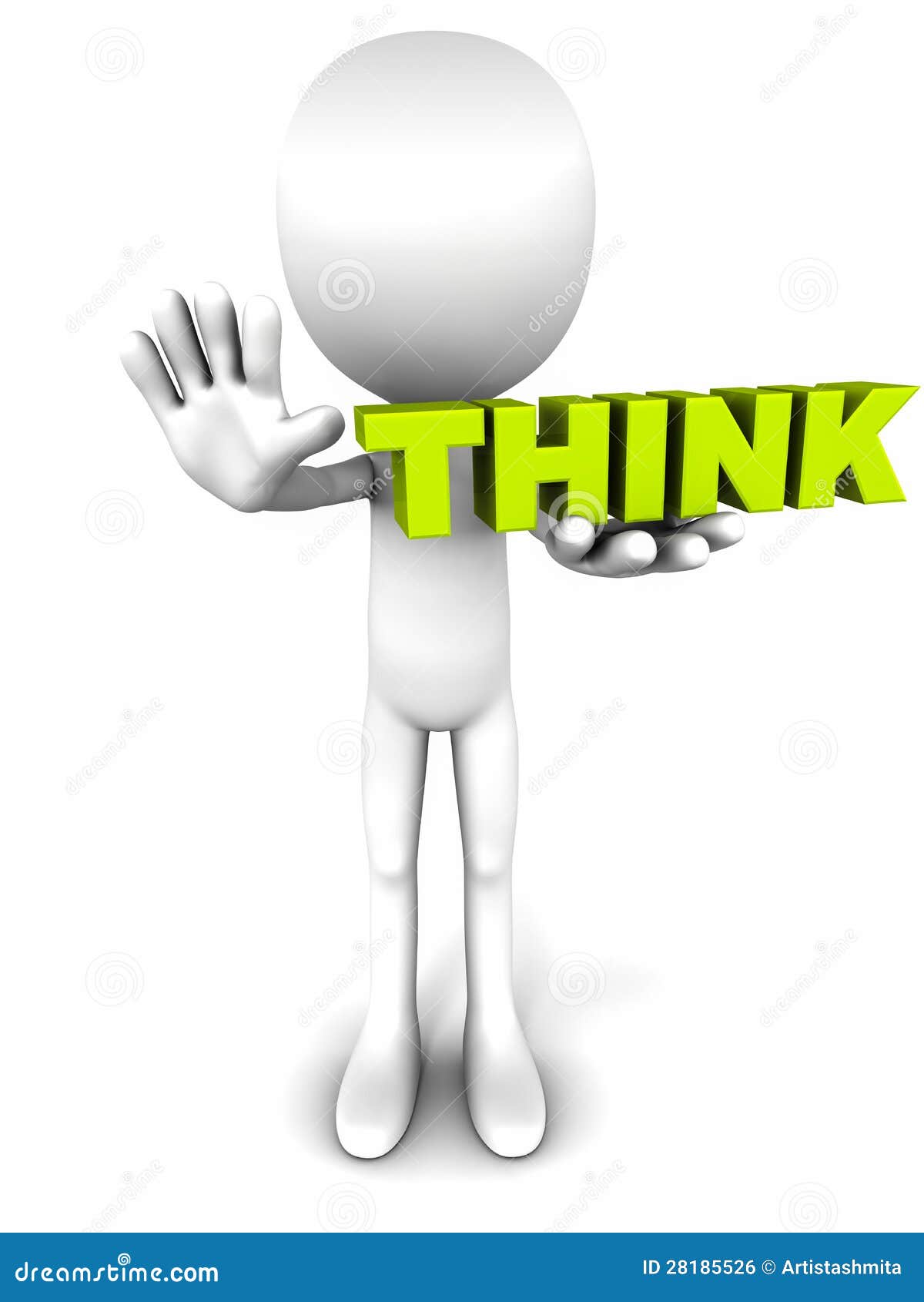 Pare y piense stock de ilustración. Ilustración de favorable - 28185526