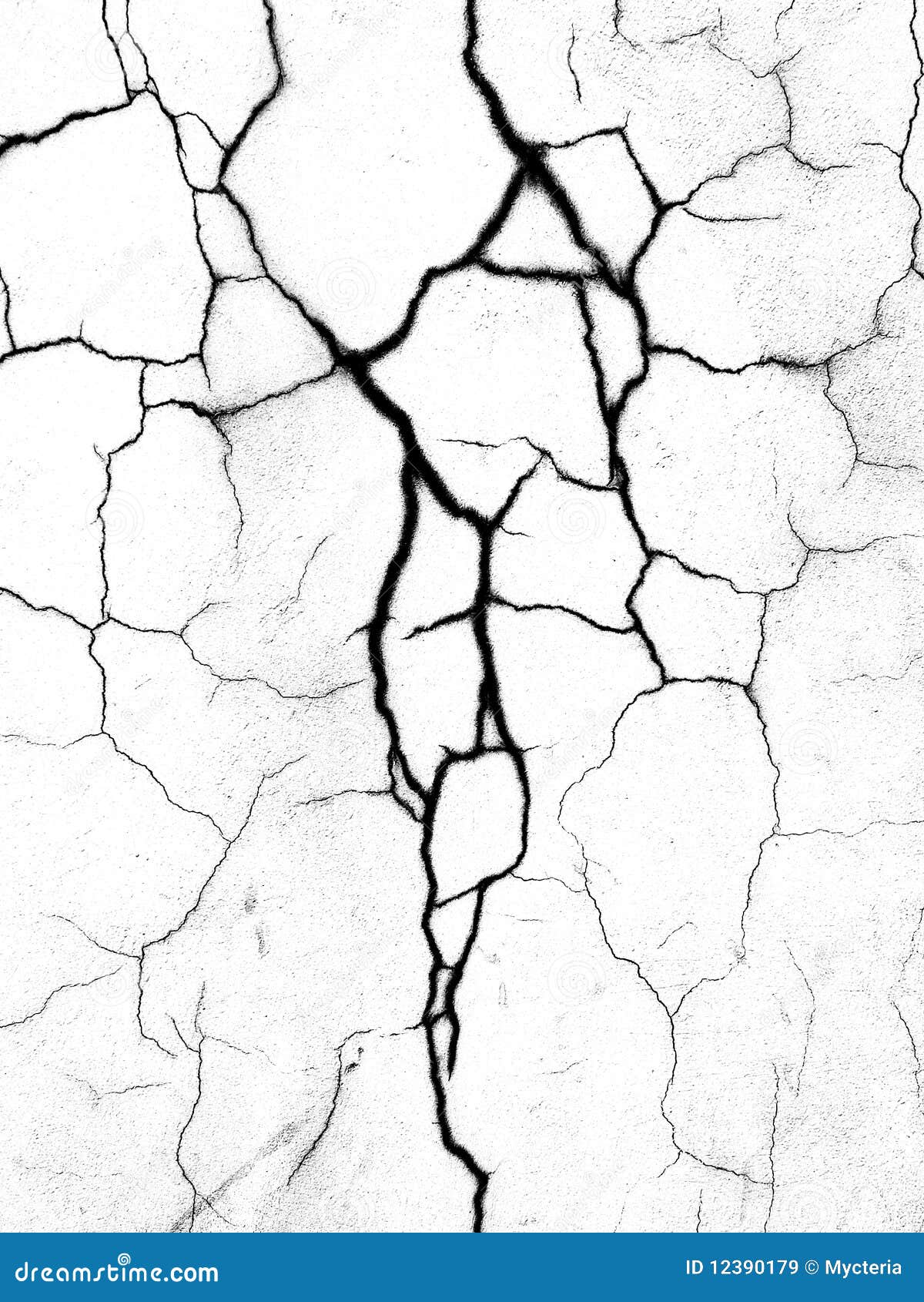 Pared agrietada imagen de archivo. Imagen de cemento - 12390179