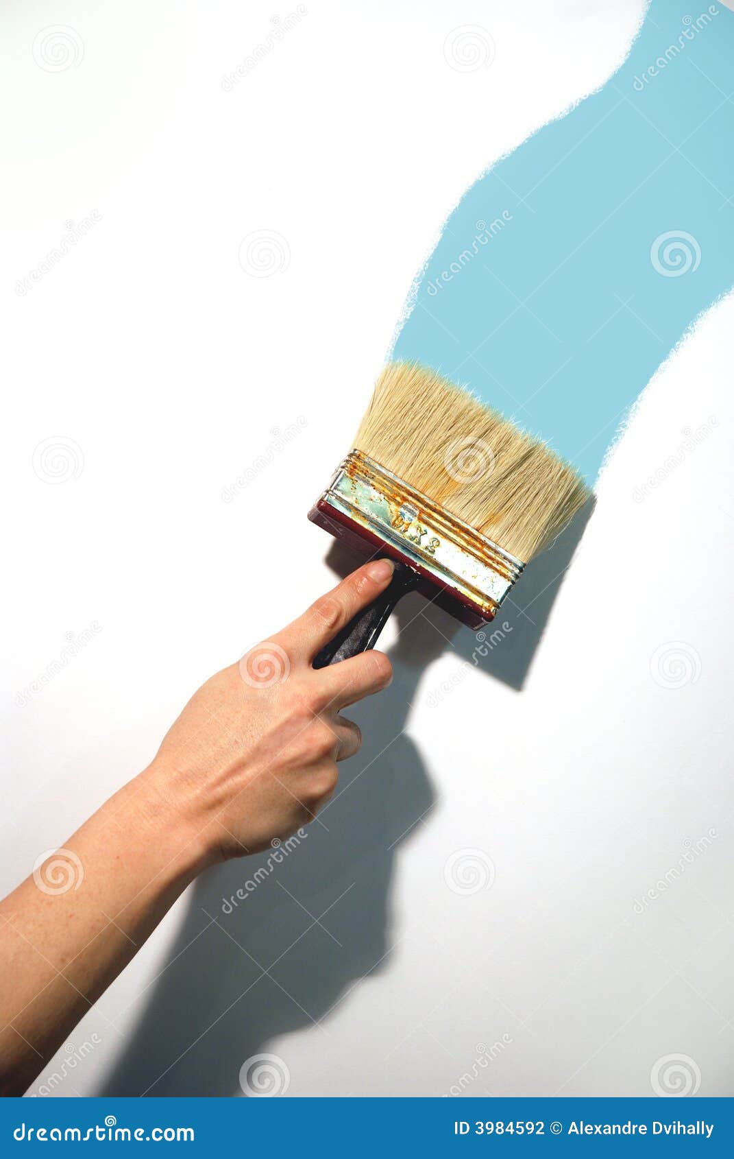 Pared De La Pintura De La Mano Foto de archivo - Imagen de brazo ...