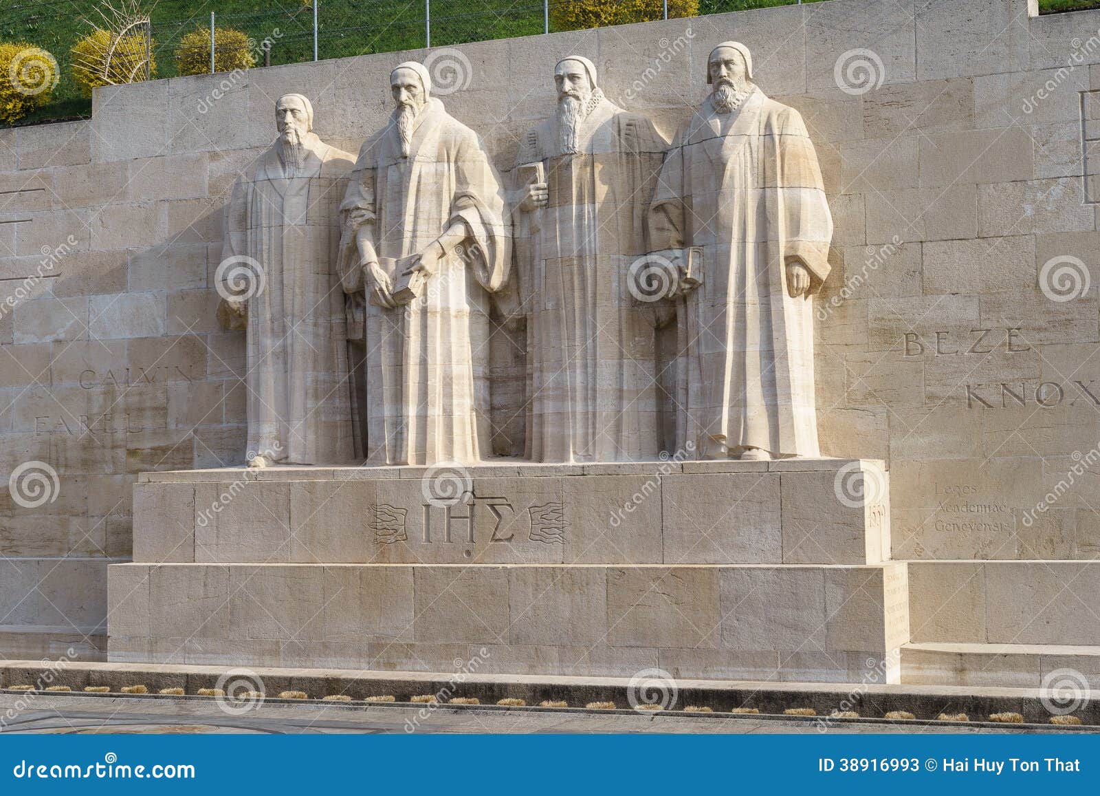 Pared De La Reforma En Ginebra Imagen de archivo - Imagen de juan ...