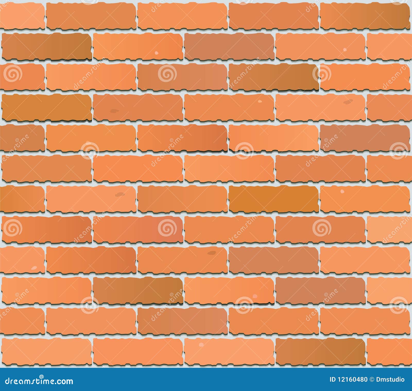 Pared de ladrillo ilustración del vector. Ilustración de piedra - 12160480