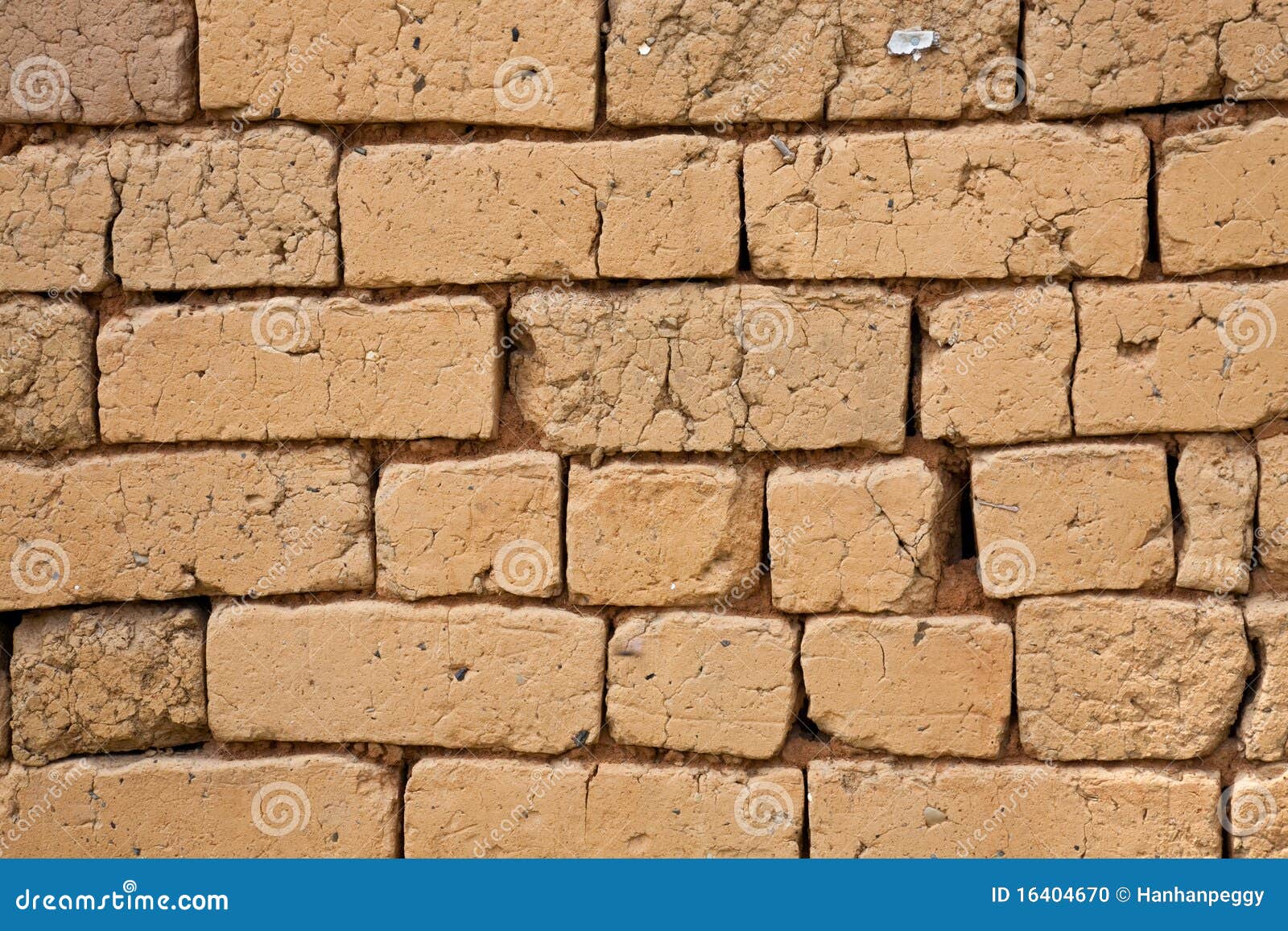 Pared De Ladrillo De Adobe Foto de archivo - Imagen: 16404670