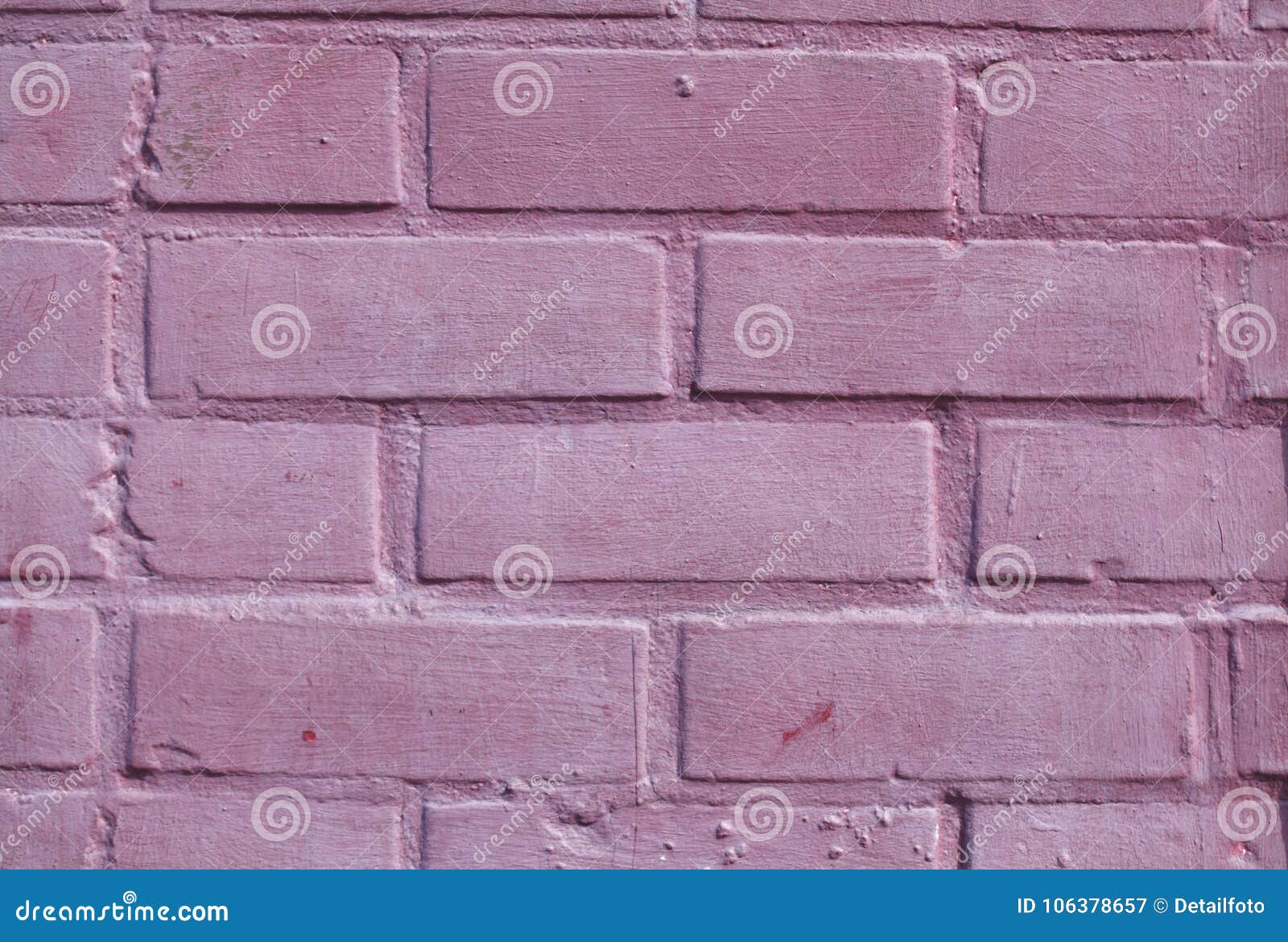 Pared De Ladrillo Pintada Rosa Imagen de archivo - Imagen de bloque ...