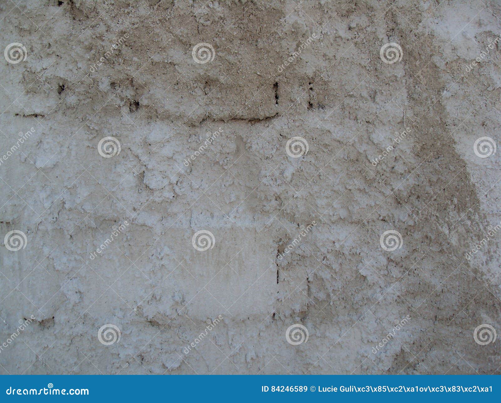 Pared De Ladrillo Rociada Con La Cal Imagen de archivo - Imagen de ...