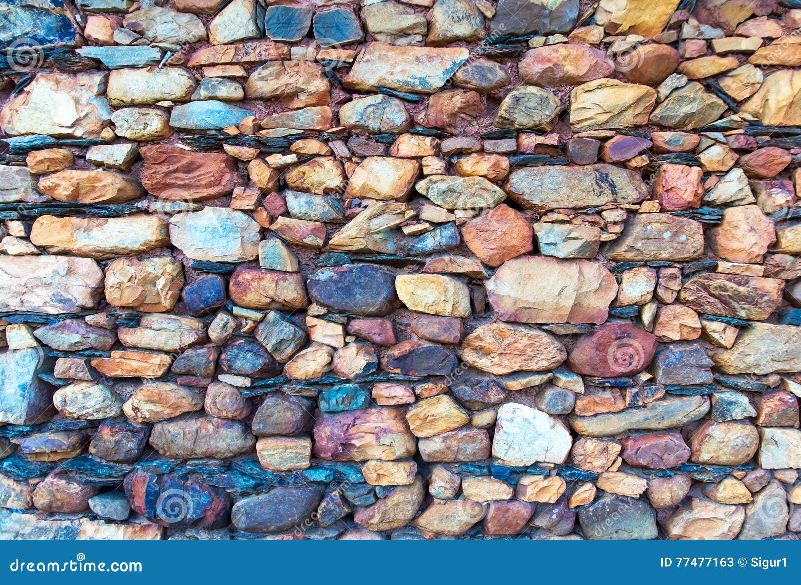 Pared de piedra rojiza imagen de archivo. Imagen de rocas - 77477163