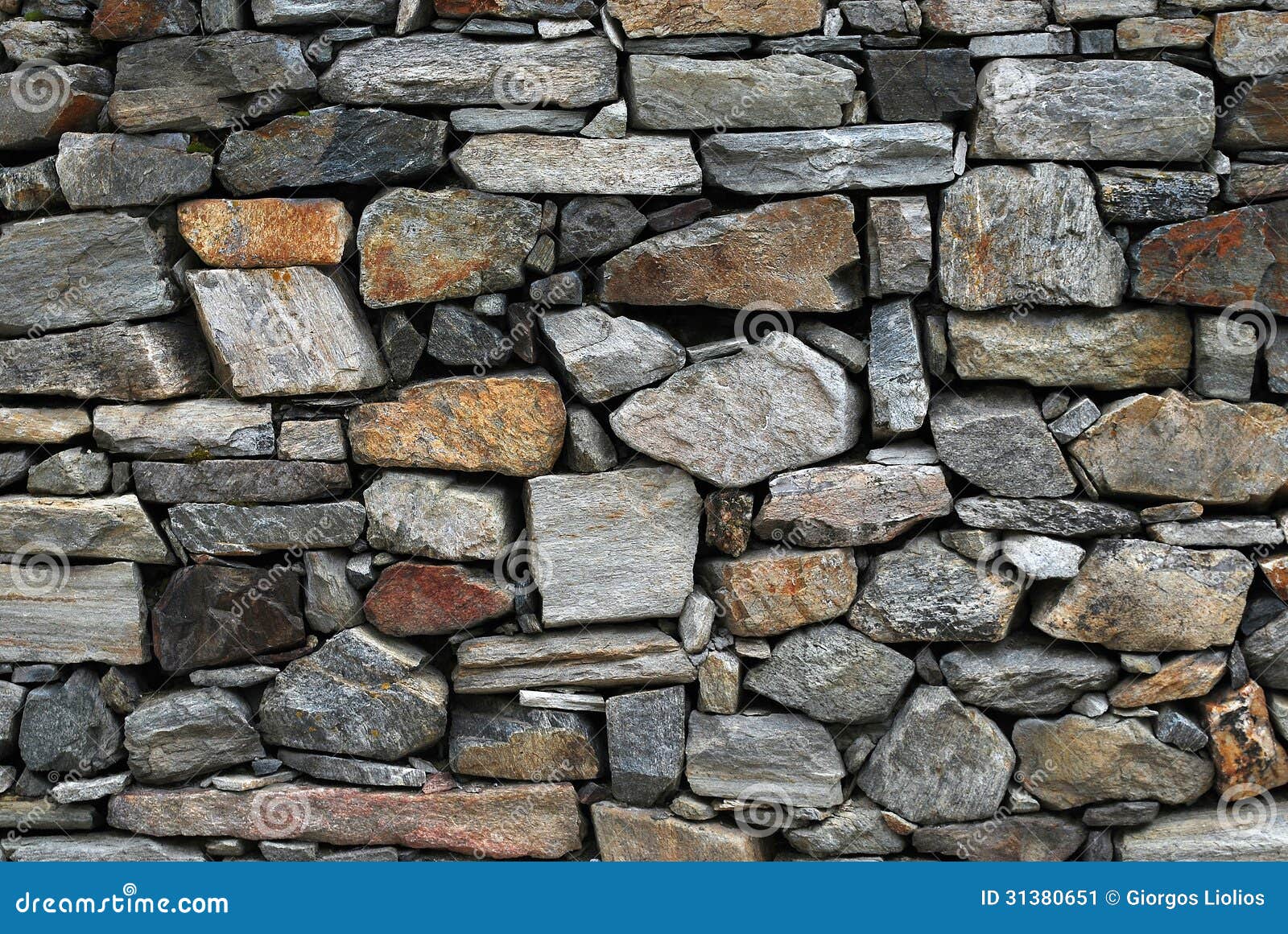 Pared de piedra seca imagen de archivo. Imagen de rural - 31380651