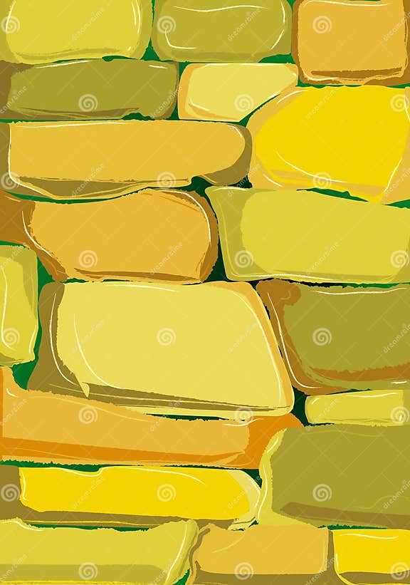 Pared de piedra seca stock de ilustración. Ilustración de piedra - 50389845
