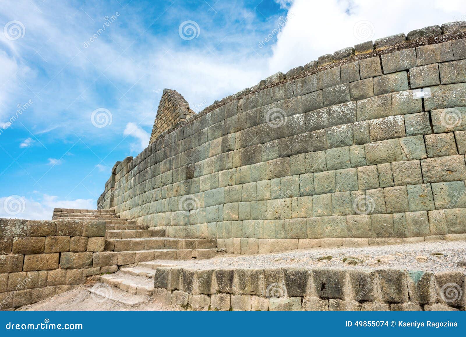 Pared Del Inca De Ingapirca En Ecuador Foto de archivo - Imagen de ...