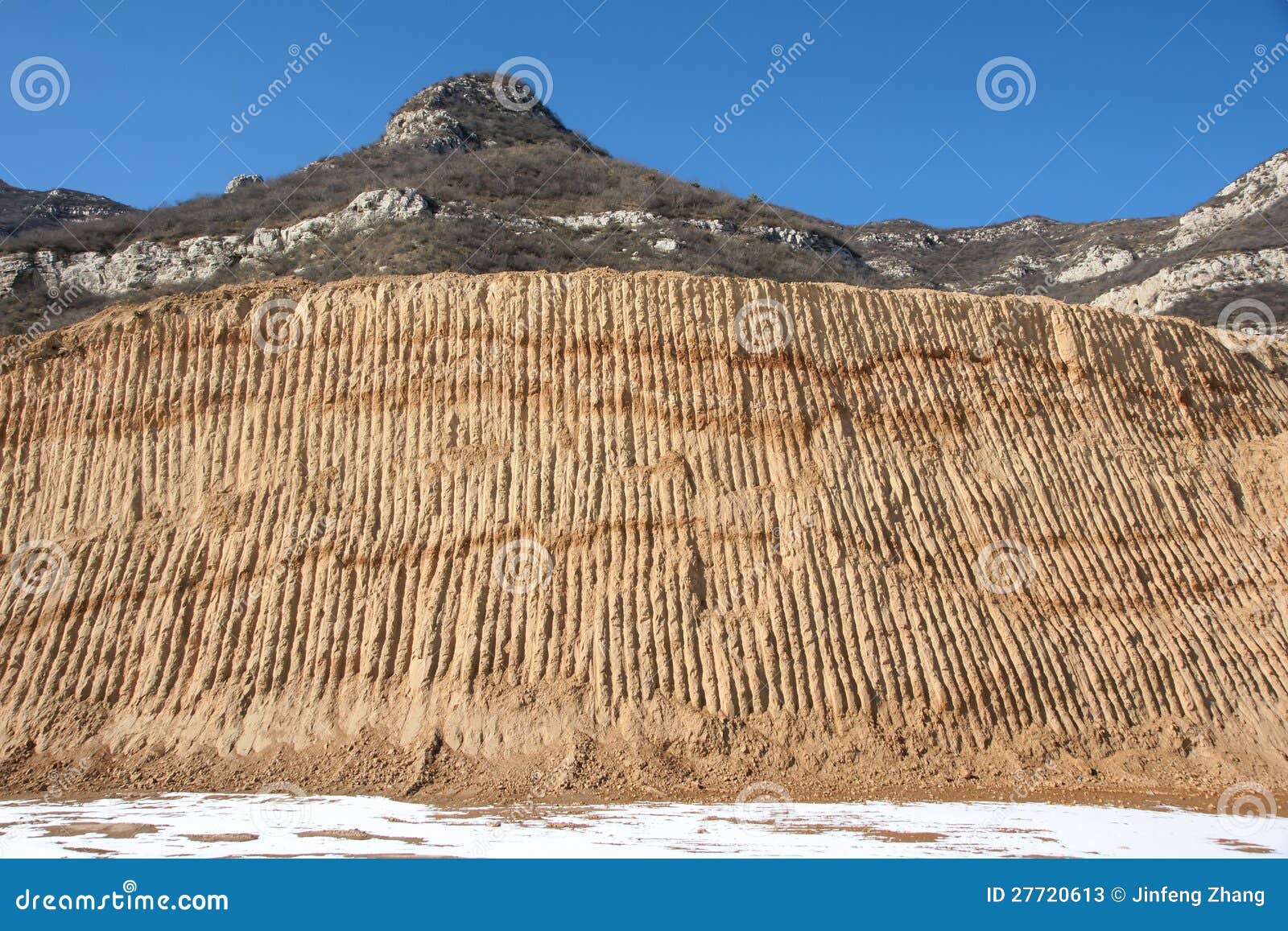 Pared del loess imagen de archivo. Imagen de textura - 27720613