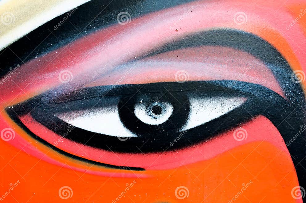 Pared del ojo foto editorial. Imagen de verde, brillante - 25900391