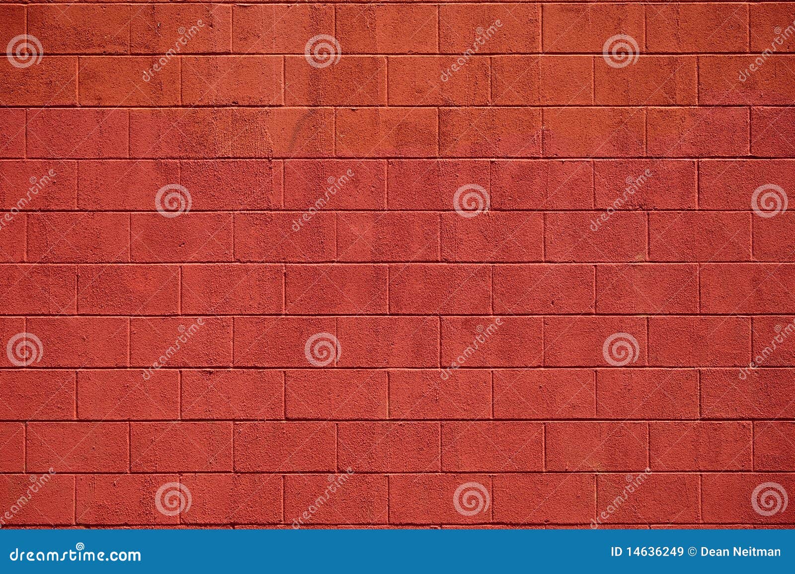 Pared Roja Pintada Del Bloque Imagen de archivo - Imagen de mortero ...