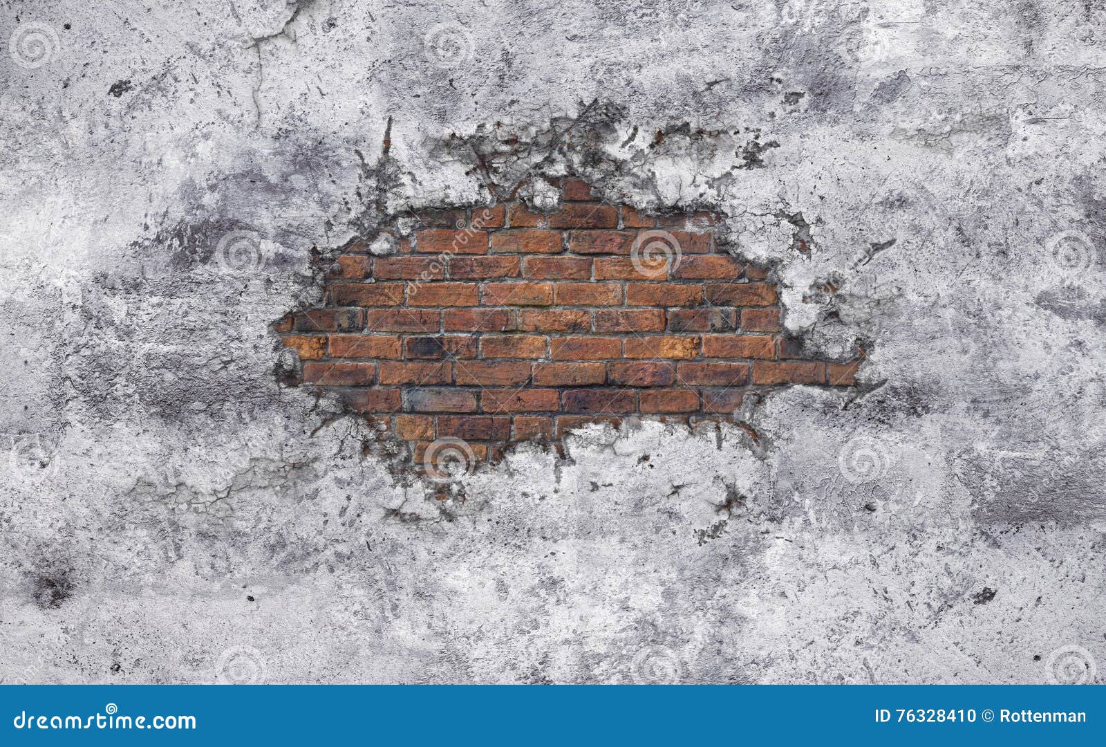 Pared rota concreta vieja stock de ilustración. Ilustración de ...