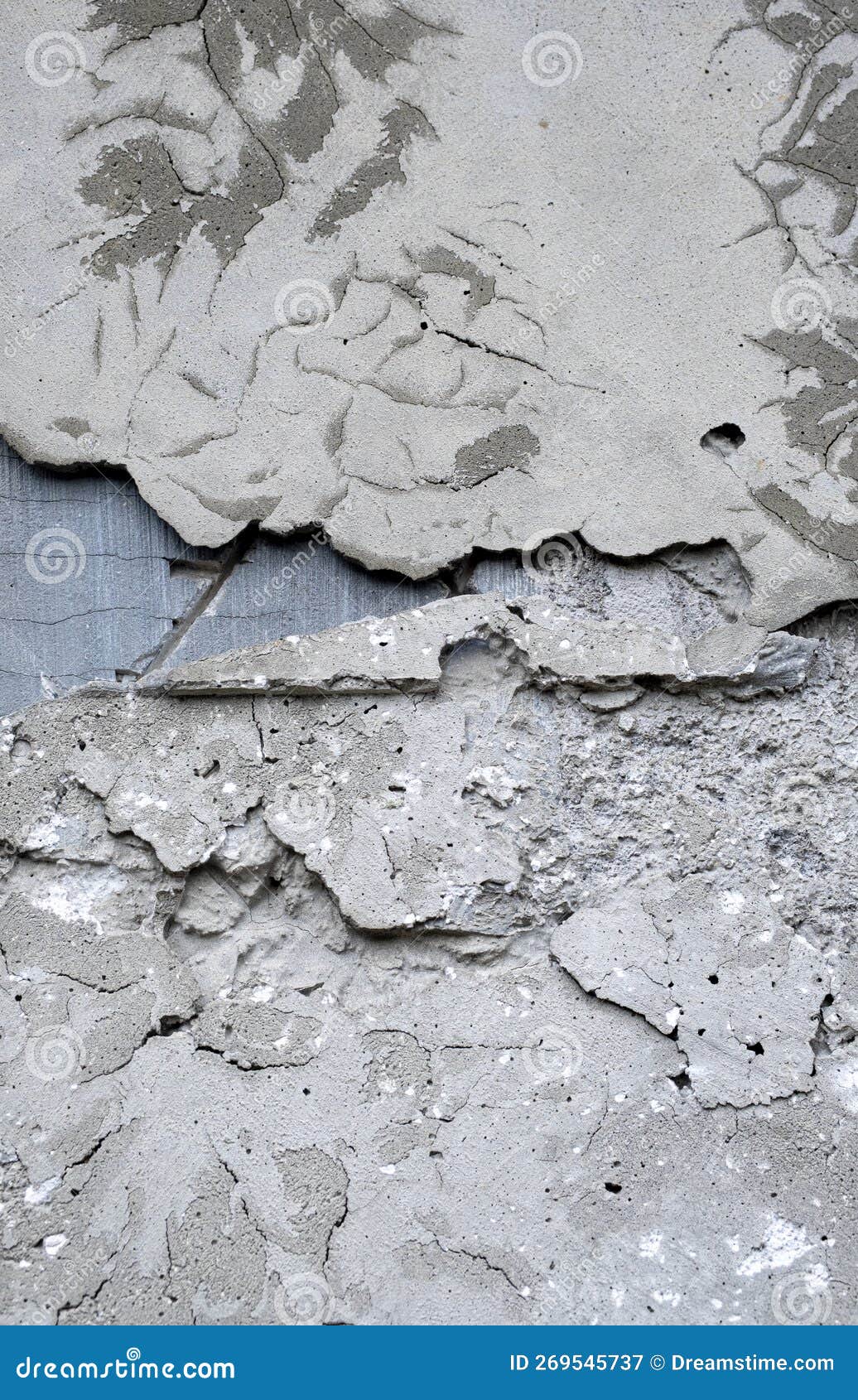 Parede De Cimento Com Partes Quebradas De Fundo Imagem de Stock ...