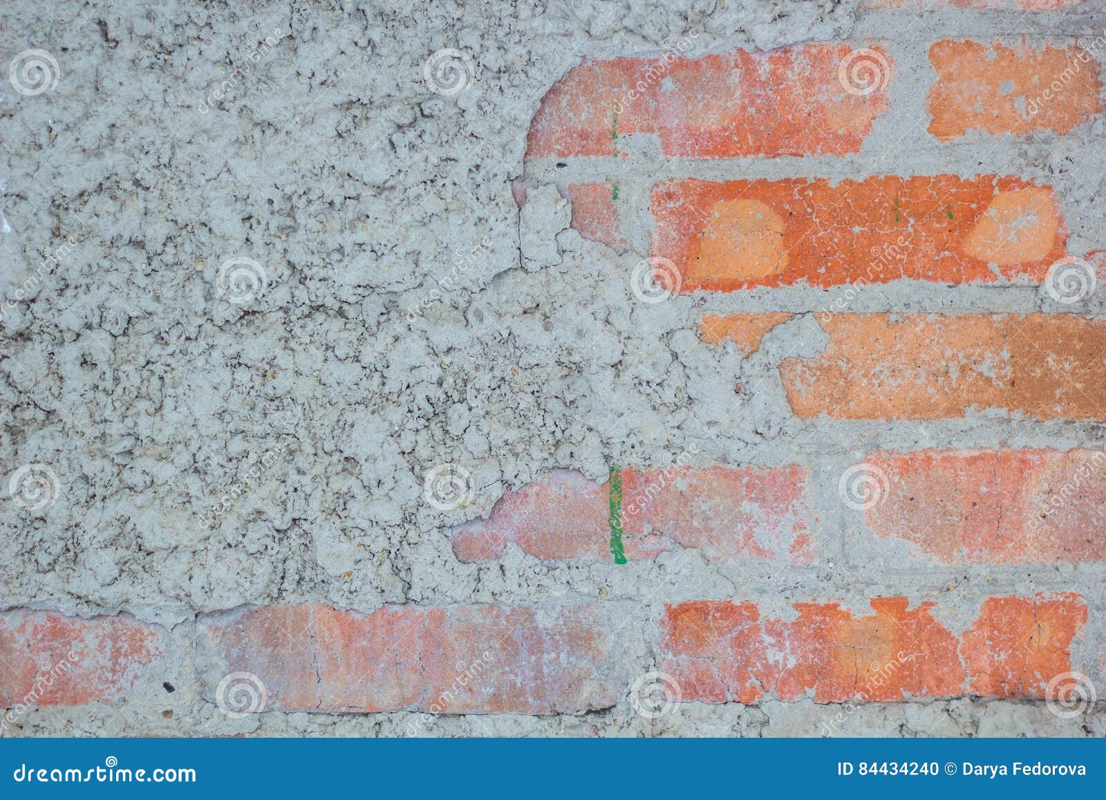 Parede De Tijolo Vermelho Velha Com Fundo Branco Polvilhado Da Textura