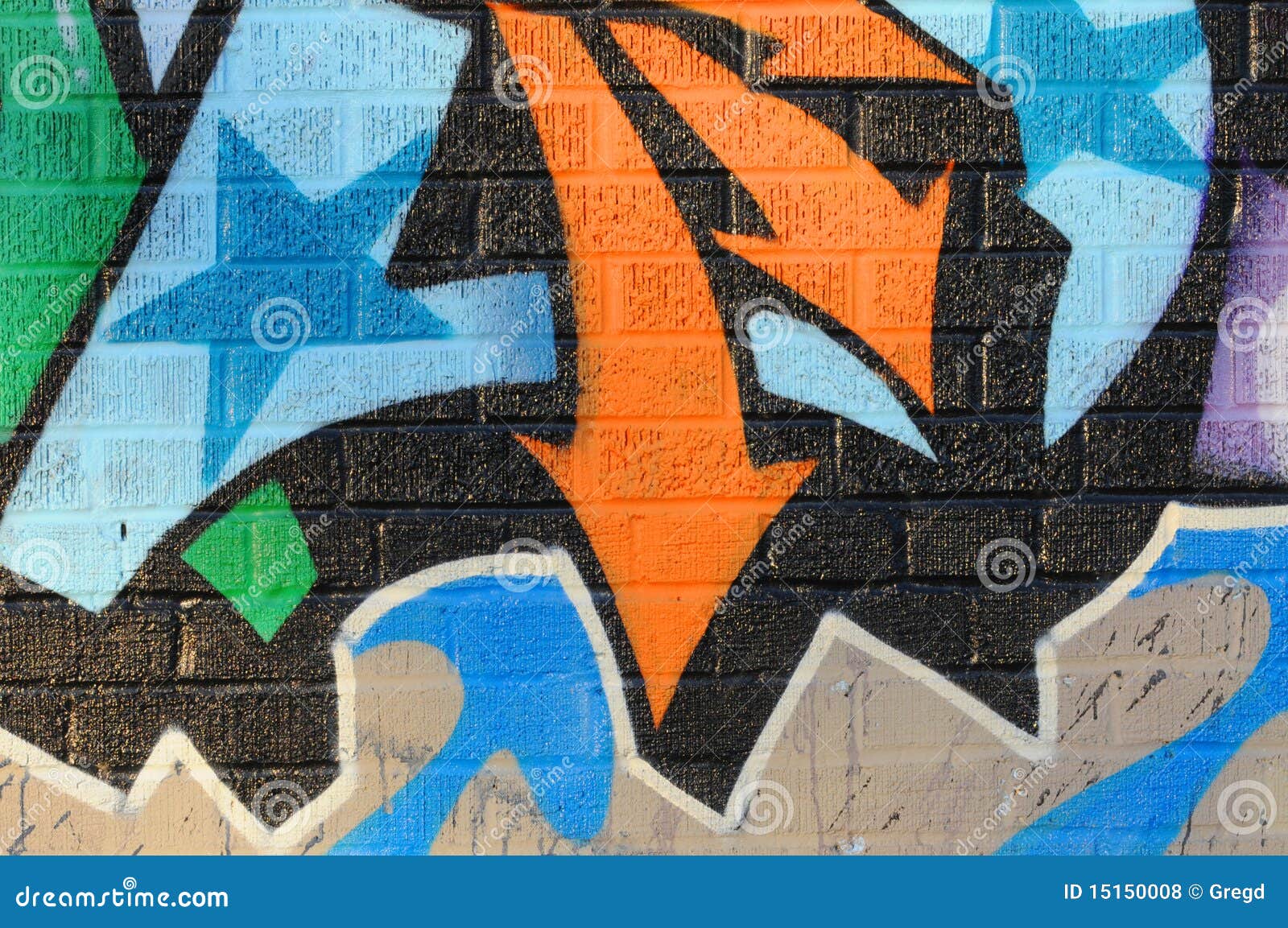 Parede dos grafittis foto de stock. Imagem de textura - 15150008