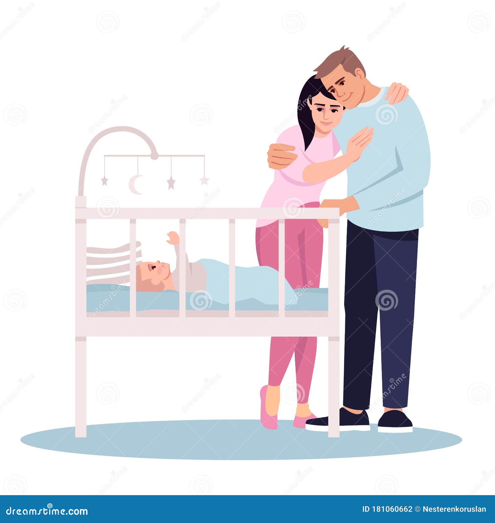 Pareja De Niños Recién Nacidos Semirplana Rgb Color Ilustración ... Pareja De Niños Recién Nacidos Semirplana Rgb Color Ilustración ...