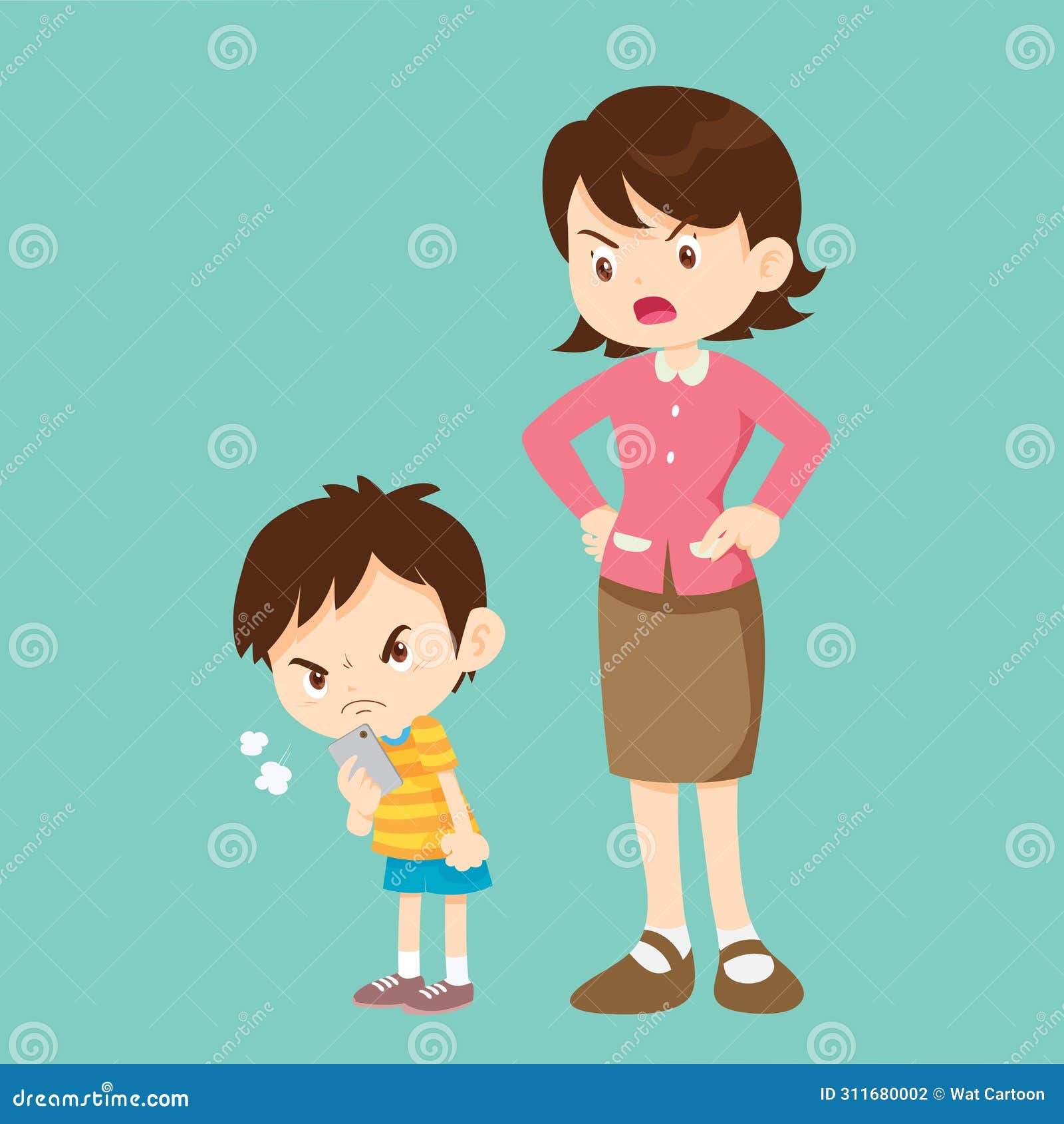 Parent Bullied Child. Children And Parents Problems, Parental Violent ...