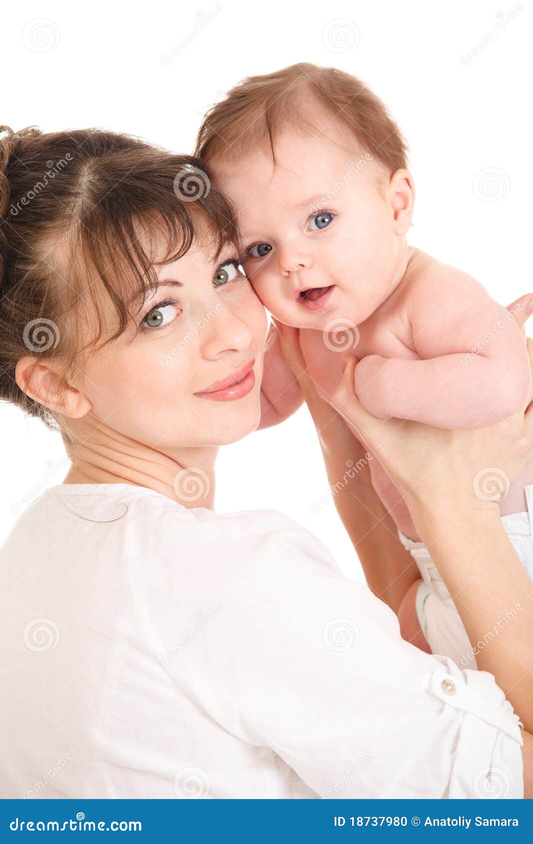 Parent with baby stock photo. Image of childhood, enjoying - 18737980