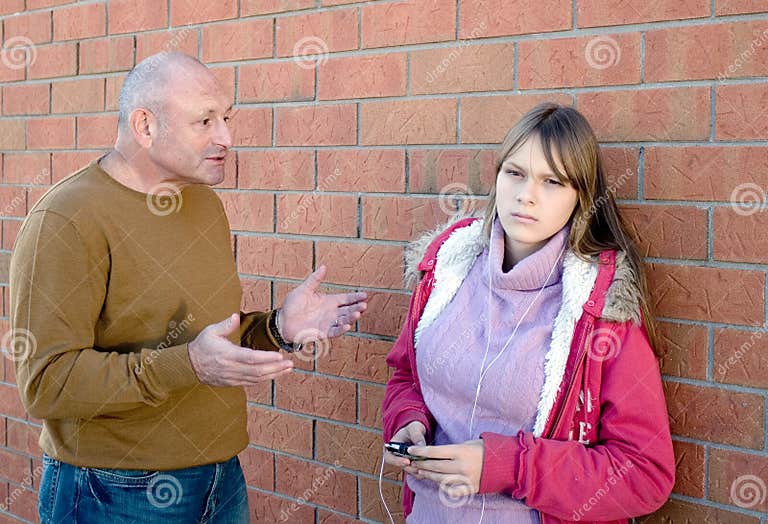 Parent Conversation with Child. Stock Photo - Image of relationship ...