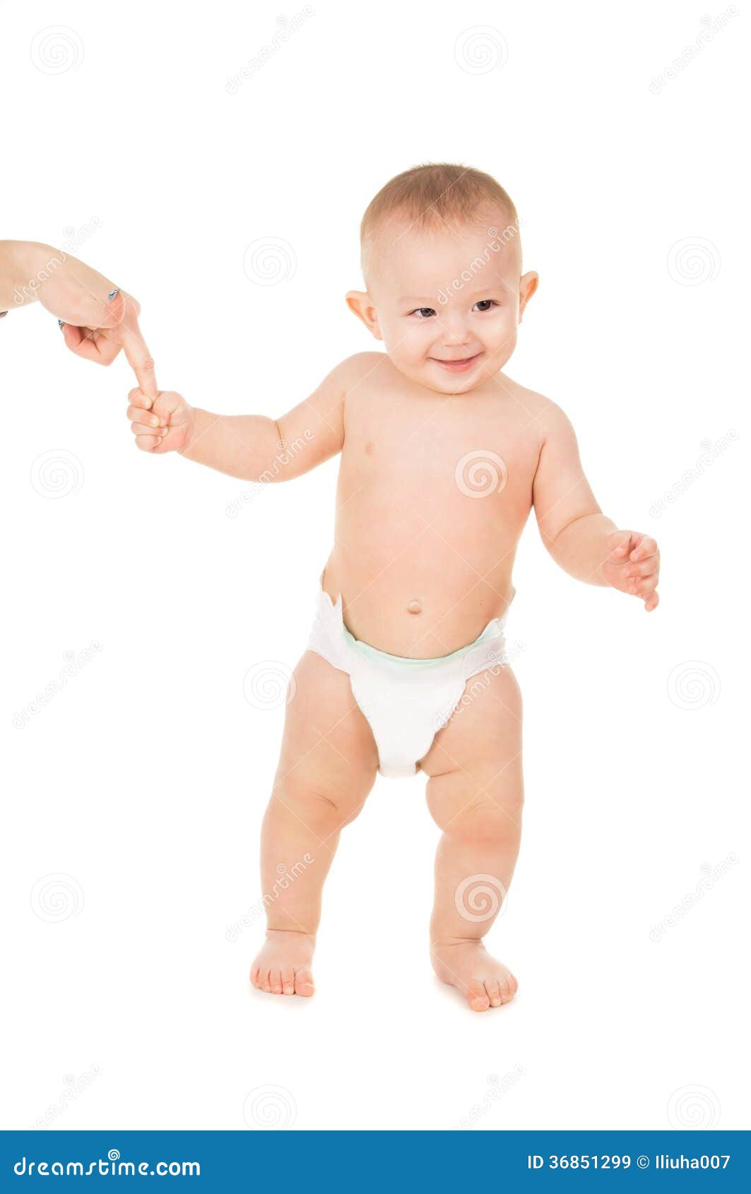 Parent Help a Child To Do the First Steps Stock Image - Image of ...