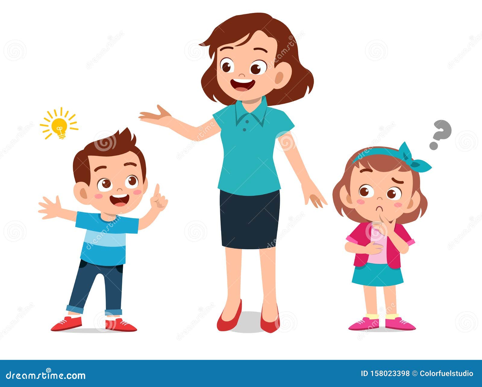 Parent Help Teach Kid Illustration Stock Vector - Illustration of ... Parent Help Teach Kid Illustration Stock Vector - Illustration of ...