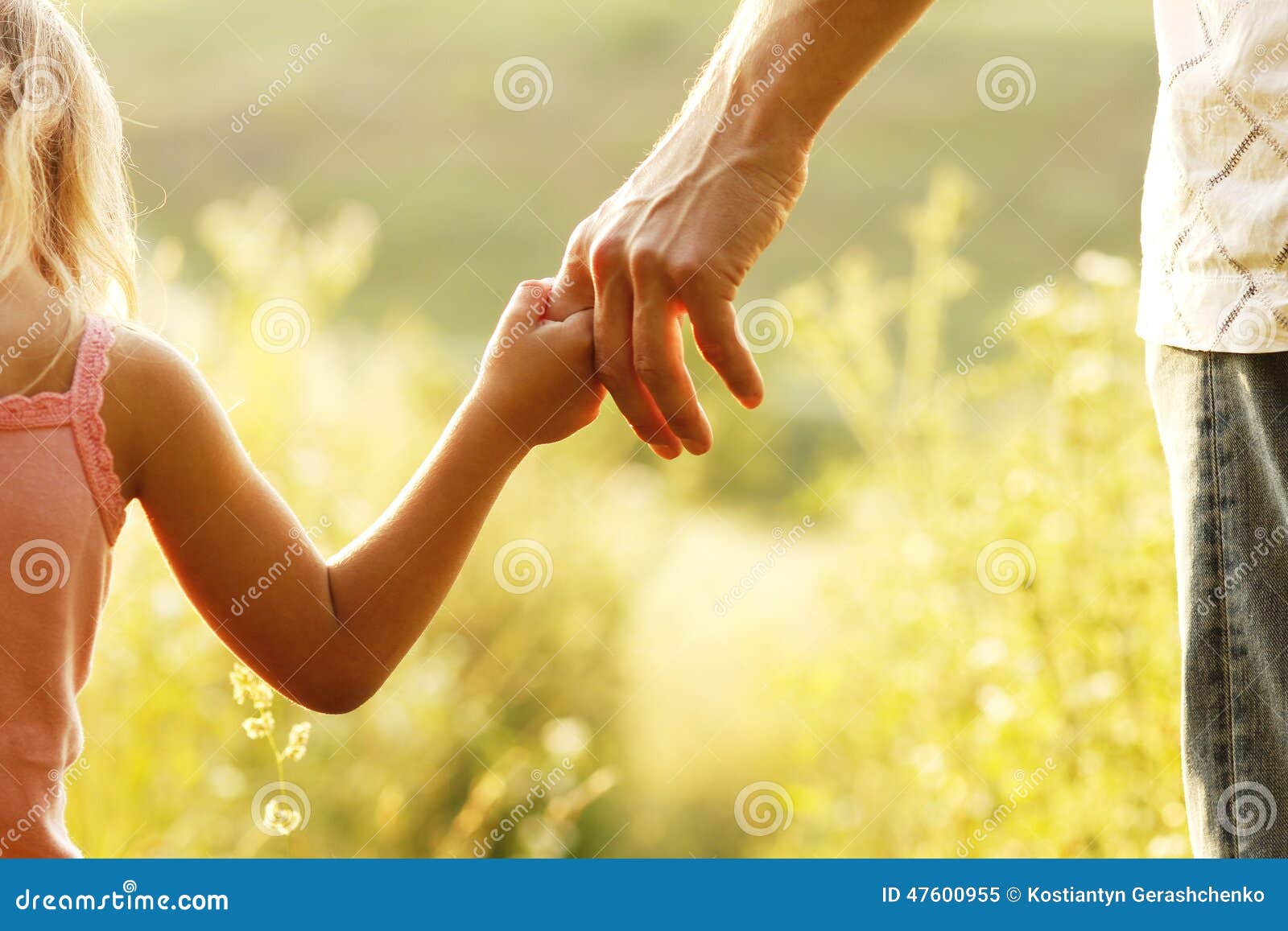 Parent Holds the Hand of a Small Child Stock Image - Image of parent ...