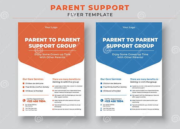 Parent Support Flyer Template, Support Group for Parent Flyer Stock ...